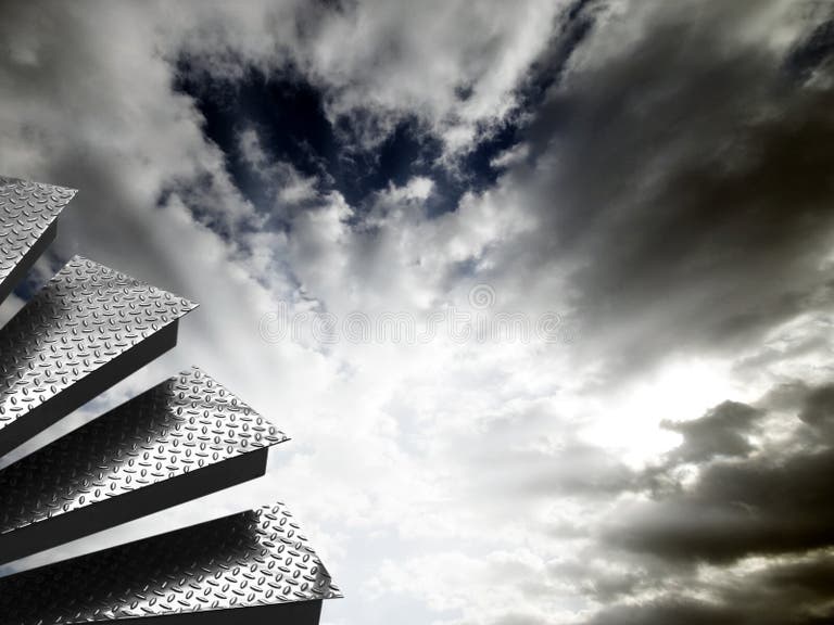 Steps with dramatic sky stock photo. Image of texture - 12711656