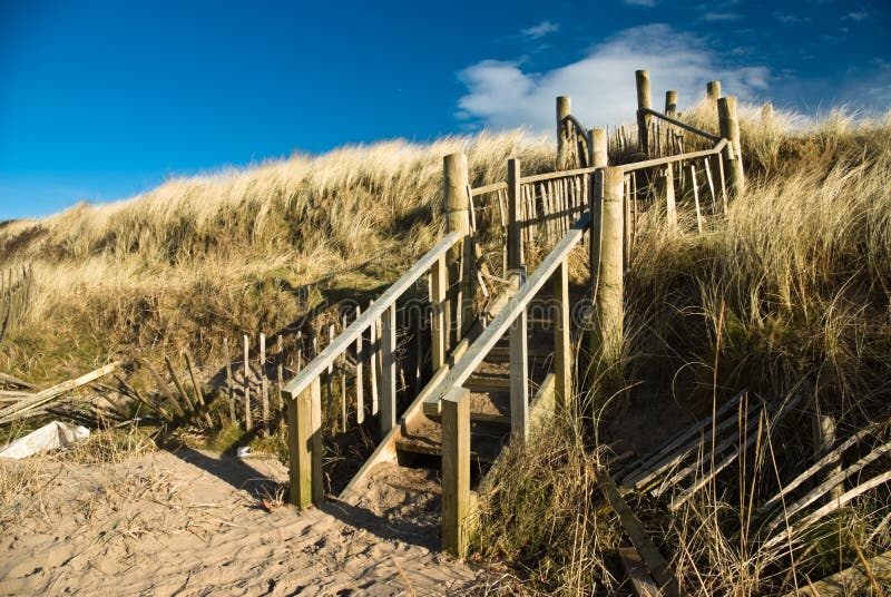 Troon Beach in Scotland with a View on Arran Island. Stock Image ...