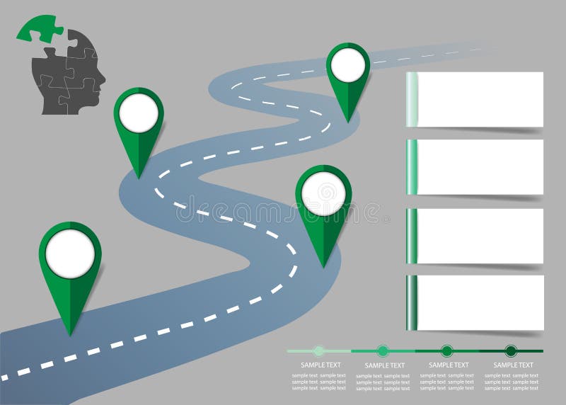 Steps of Ecological Growth Concept Stock Vector - Illustration of ...