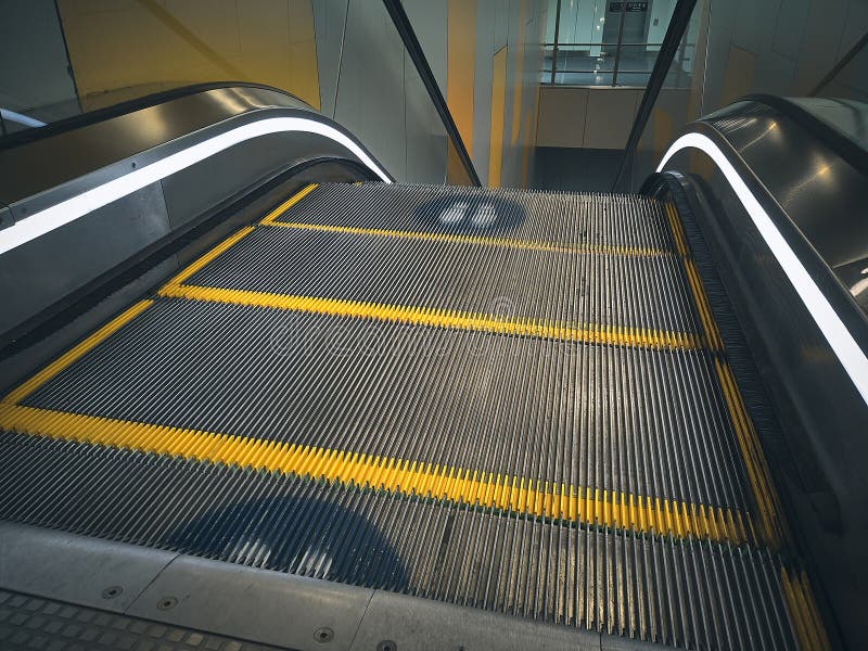 Steps of escalator stock image. Image of airport, urban - 321423349