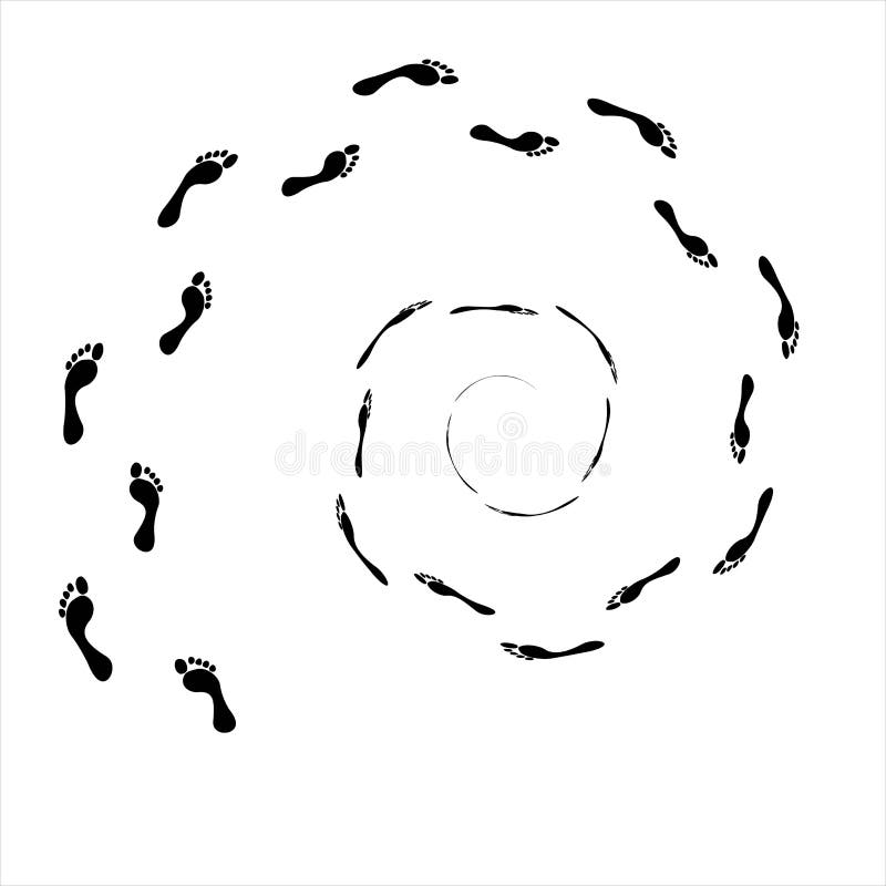 FOOT , STEPS , VECTOR , ILLUSTRATOR Stock Illustration - Illustration ...