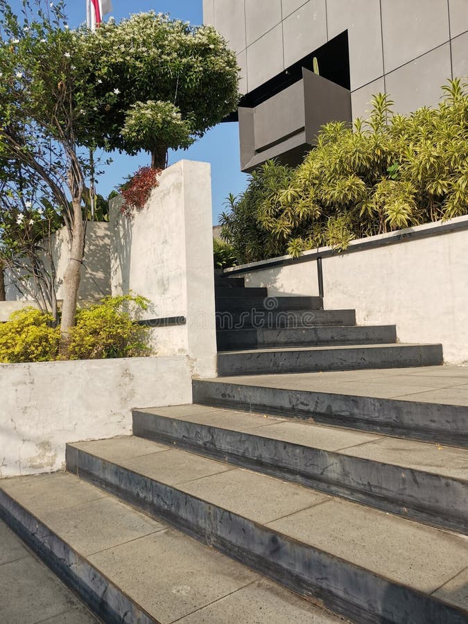 Steps in Front of a Building during the Day Stock Photo - Image of ...