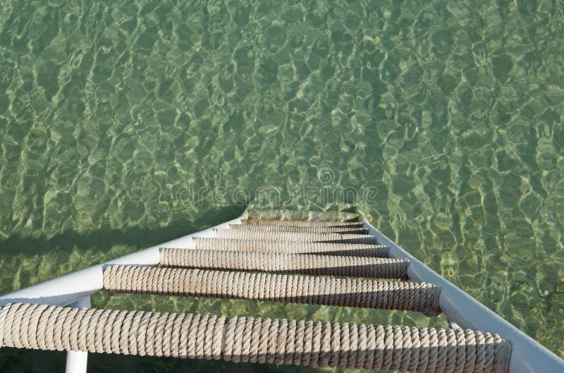 Steps Going Down into the Sea Stock Image - Image of steps, summer ...