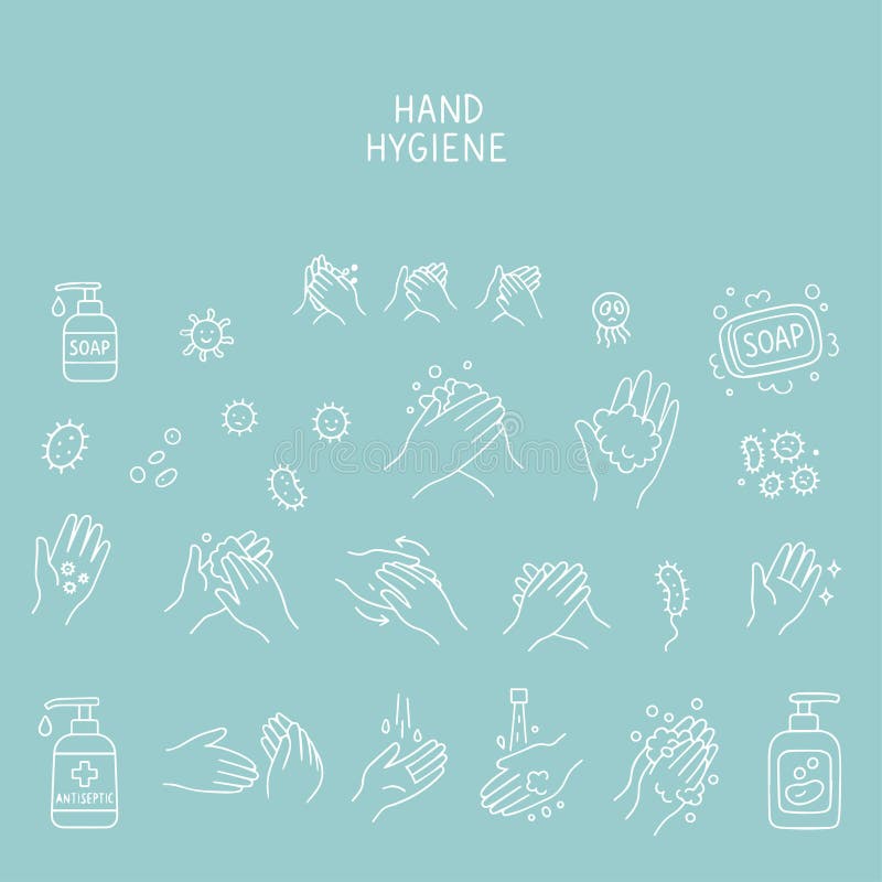 Hand Washing Steps Stock Illustrations – 829 Hand Washing Steps Stock ...