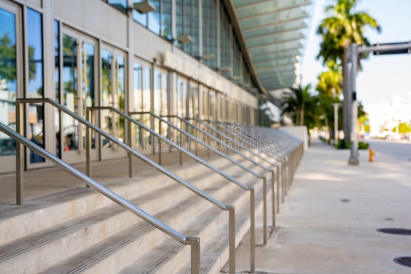 Steps and Handrails To Entrance of a Building Editorial Stock Image ...