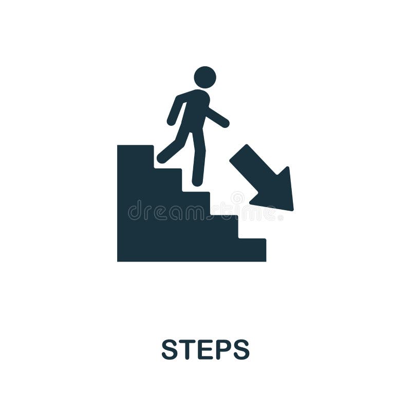 Walking Up Steps Icon Stock Illustrations – 170 Walking Up Steps Icon ...