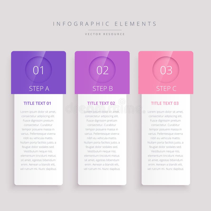 Infographic steps banner stock vector. Illustration of infograph ...