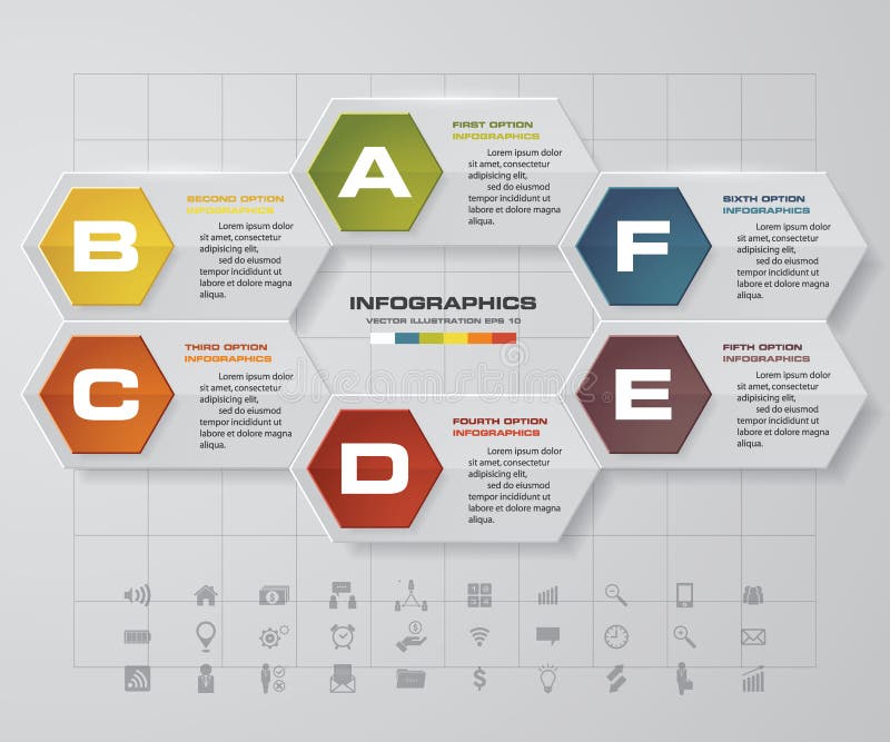4 Steps Infographic Report Template Layout. Vector Illustration. Stock ...
