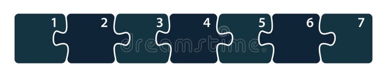 Puzzle Sequence. Steps Infographics. Presentation Chart Elements. Stock ...