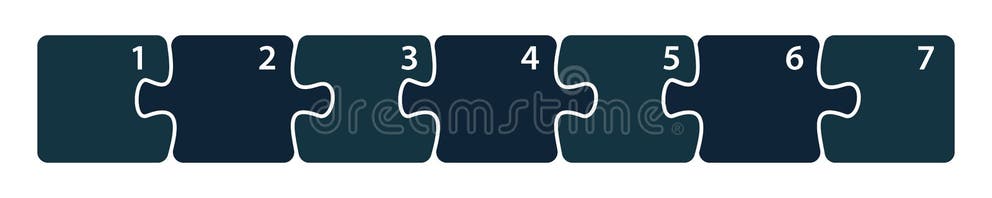 Puzzle Sequence. Steps Infographics. Presentation Chart Elements. Stock ...