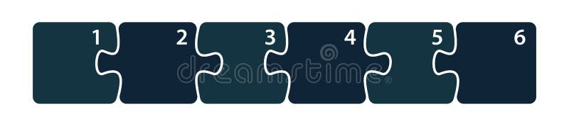 Puzzle Sequence. Steps Infographics. Presentation Chart Elements. Stock ...