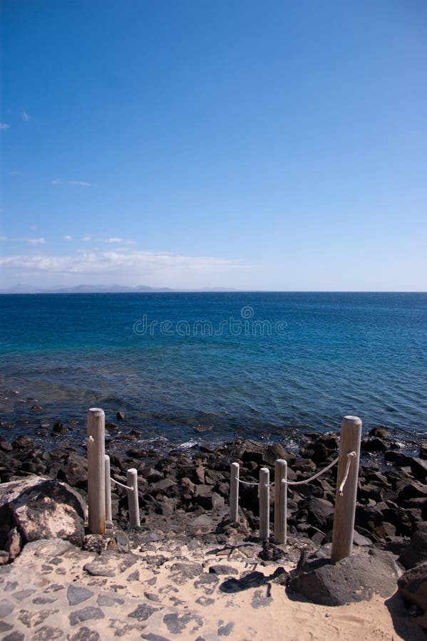 Steps leading to the ocean stock photo. Image of stairs - 19979976