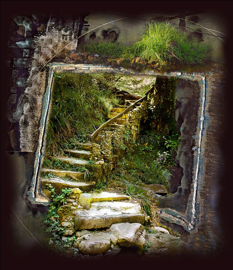 Steps leading up stock illustration. Illustration of walk - 14067300