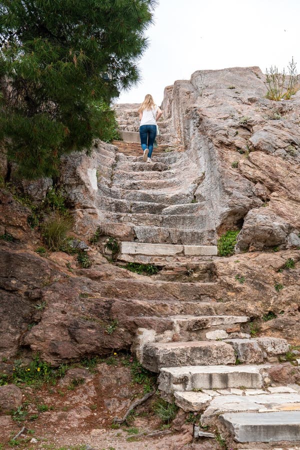 Steps of the Acropolis stock image. Image of mayans, wall - 25920727
