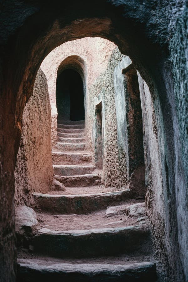 Steps Leading Up To Tunnel Entrance Stock Image - Image of artery ...