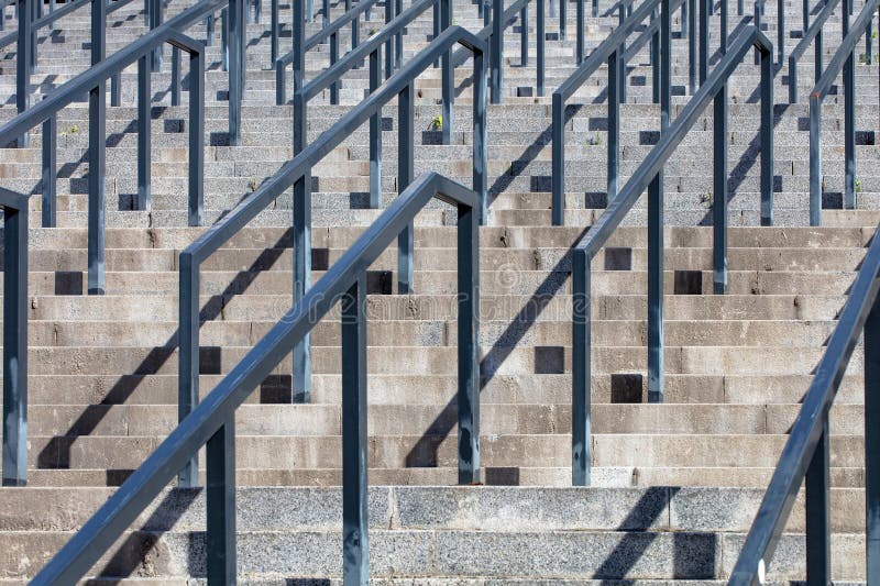 Steps Leading Upward Gracefully in Bright Sunlight Amidst Urban ...