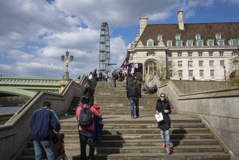 Steps in London, UK editorial photography. Image of historical - 210478202