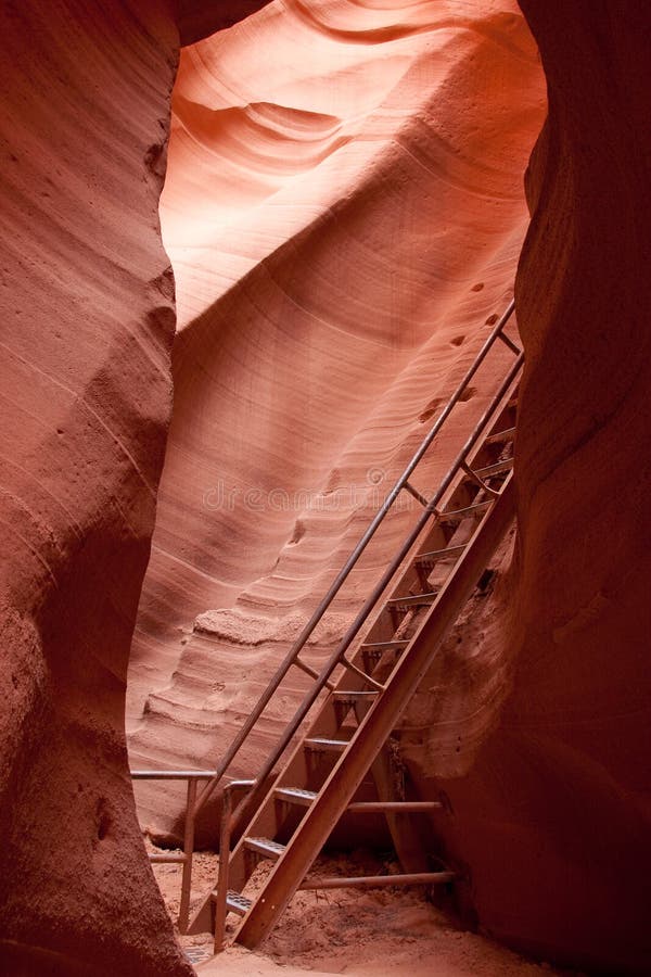 Steps in Lower Antelope Canyon Stock Photo - Image of nature, lower ...