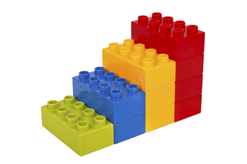 Steps Made of Plastic Construction Kit Stock Photo - Image of meccano ...