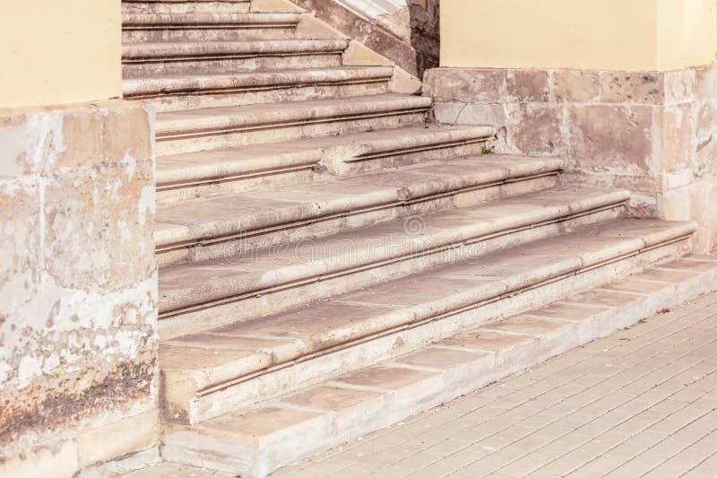 The Steps are Made of Stone and are Very Steep Stock Image - Image of ...