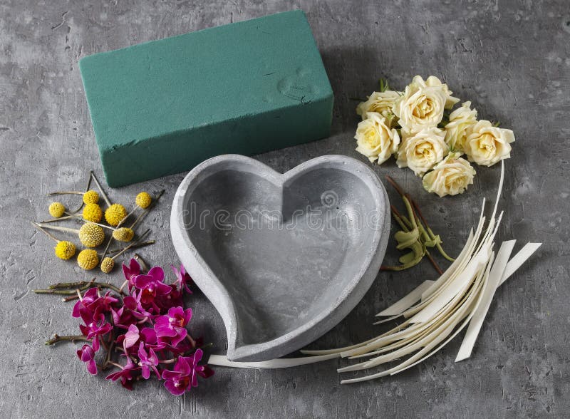 Steps of Making Floral Arrangement Stock Image - Image of colorful ...