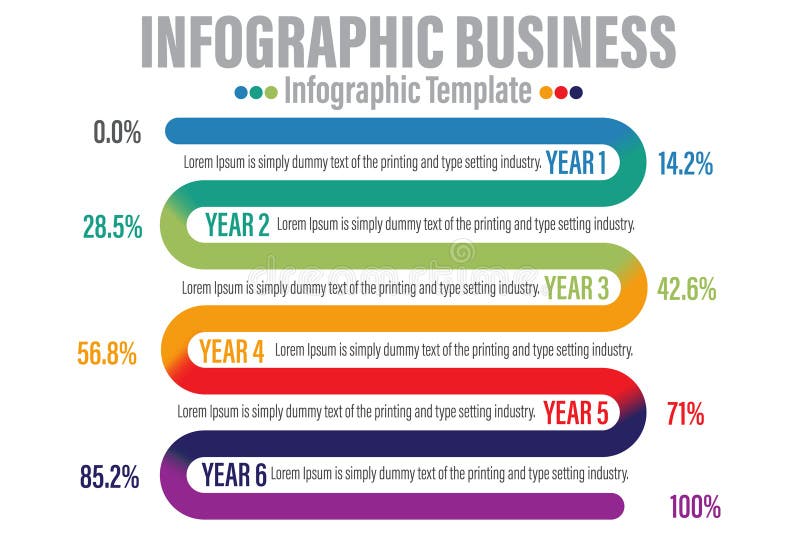 6 Steps Modern Timeline Diagram with Yearly and Percentage ... 6 Steps Modern Timeline Diagram with Yearly and Percentage ...