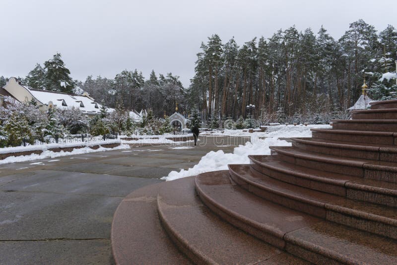 Steps and Monastery Courtyard Stock Photo - Image of courtyard ...