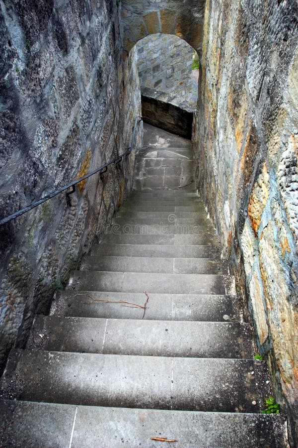 Steps in old castle stock image. Image of castle, obsolete - 8230369