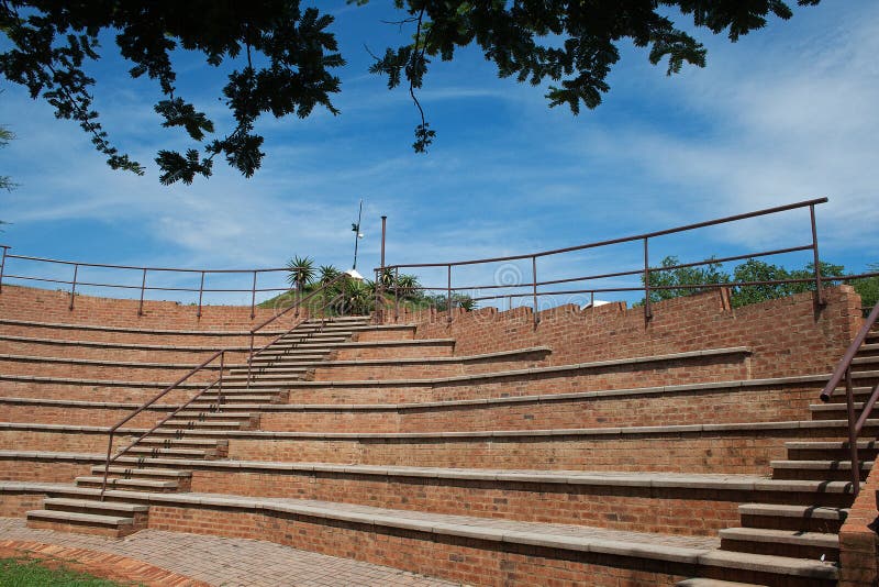 Steps of Pavilion Inside Fort Stock Photo - Image of circular, pavilion ...