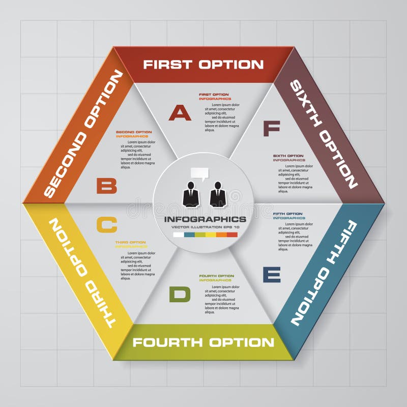 6 Steps Presentation Banners Template. Vector. Stock Vector ...
