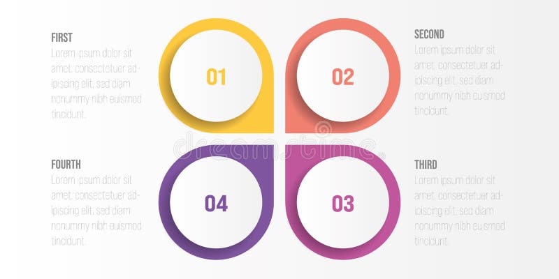 4 Steps Process Modern Infographic Diagram Stock Vector - Illustration ...