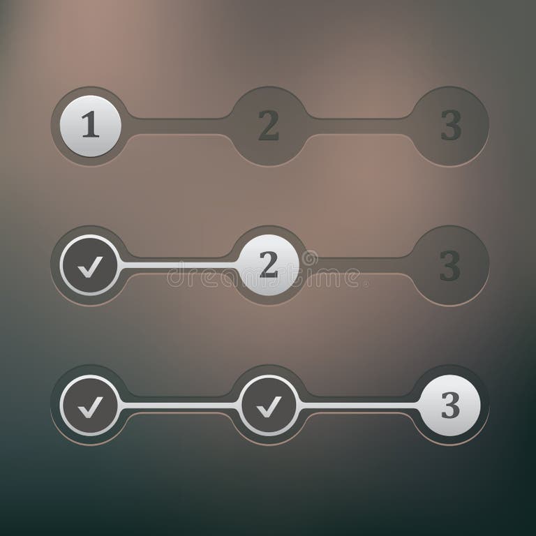Steps progress stock vector. Illustration of mobile, site - 27633476