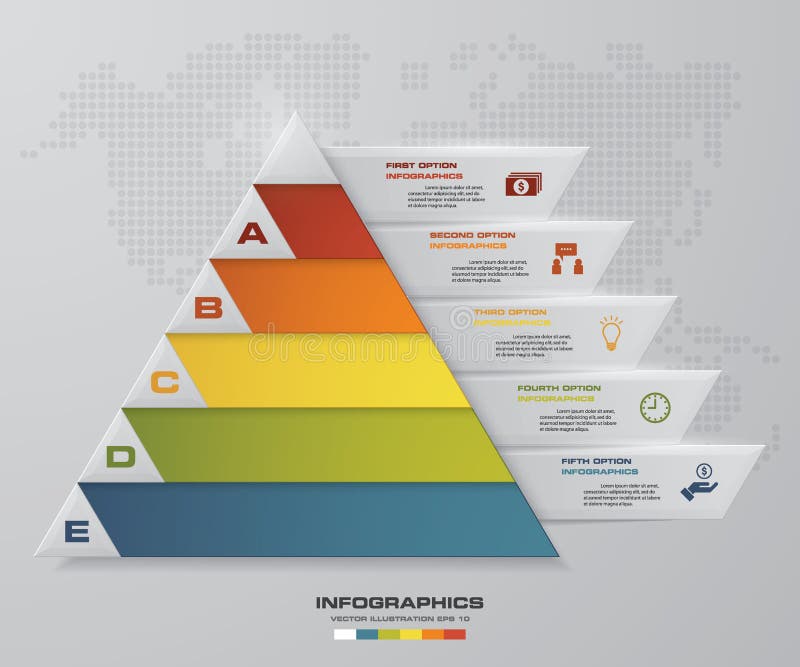 5 Steps Pyramid with Free Space for Text on Each Level. Infographics ... 5 Steps Pyramid with Free Space for Text on Each Level. Infographics ...