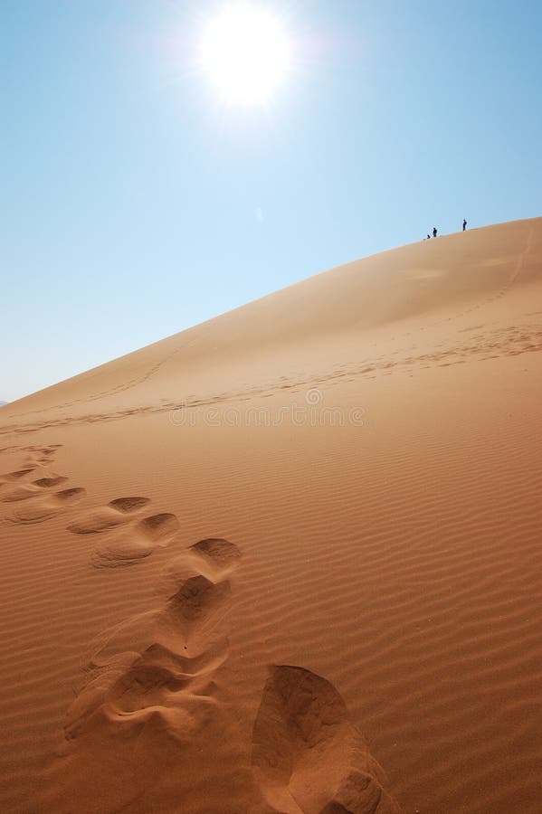 Steps on the sand stock image. Image of line, distant - 3151101
