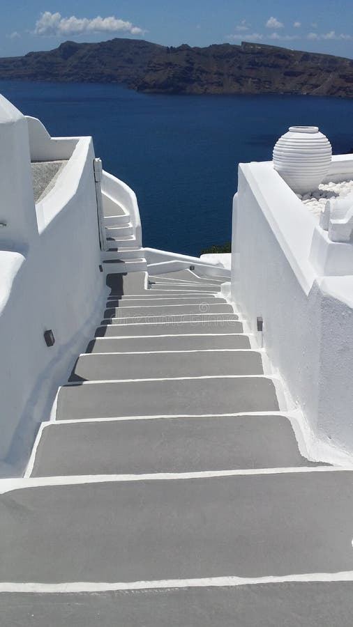 Steps stock image. Image of white, greece, steps, santorini - 47038969