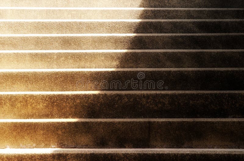 Steps in Shadows and Sunlight Stock Photo - Image of staircase, light ...