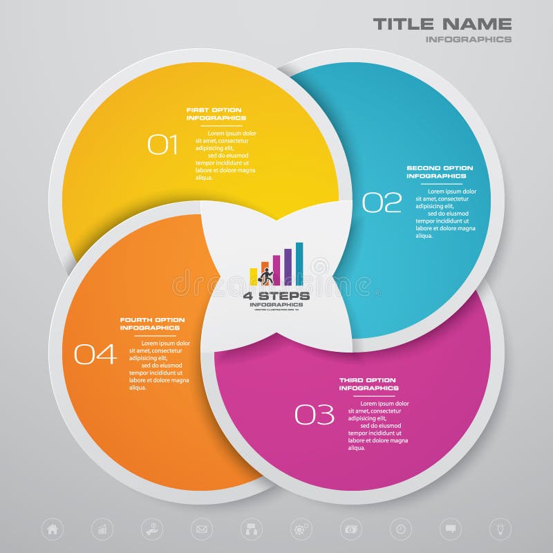 5 Steps Simple&editable Process Chart Infographics Element. Stock ...