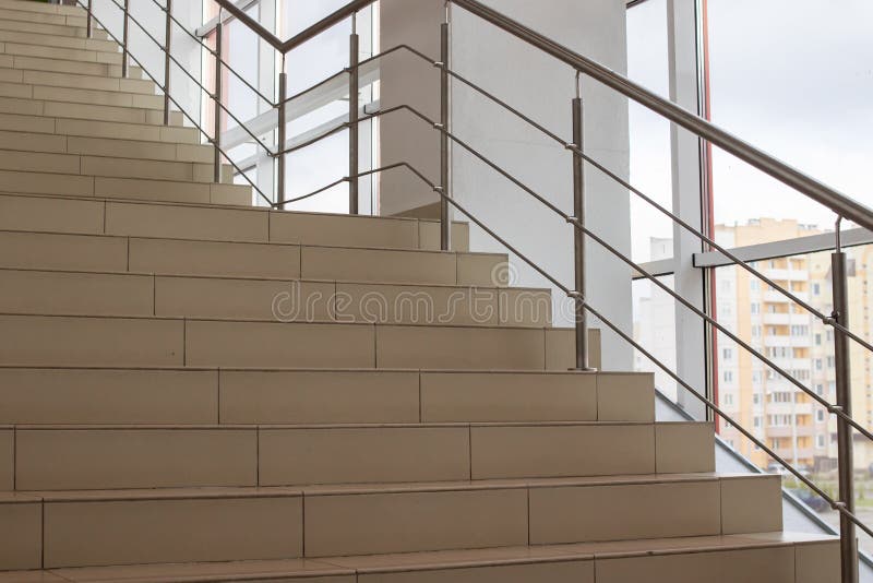 Steps Stairs in the Hall of the Building Stock Photo - Image of ...