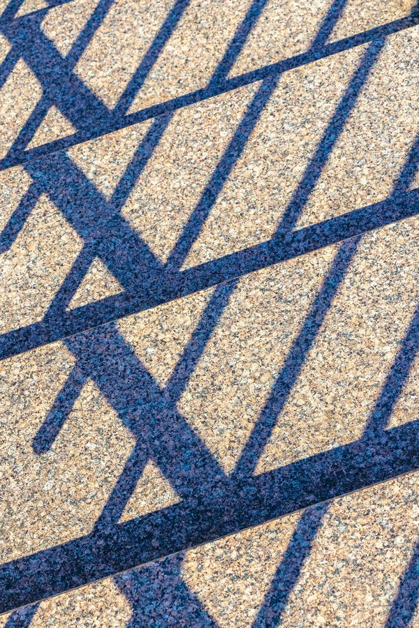 Steps Stairs with Railing Shadow Texture in Mir Belarus Stock Photo ...