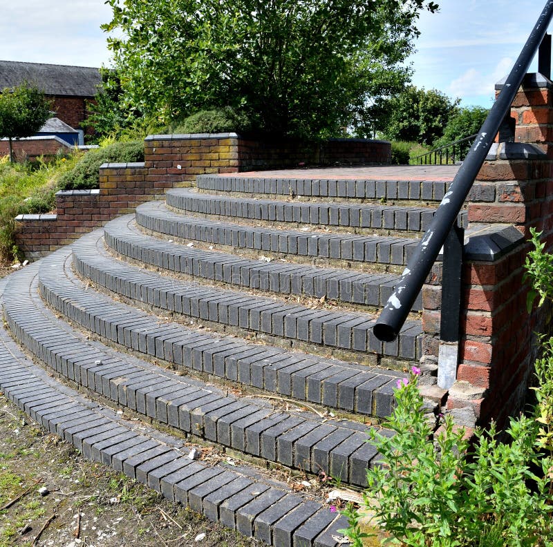 Steps stock photo. Image of paving, scruffy, steps, semicircular - 75201534