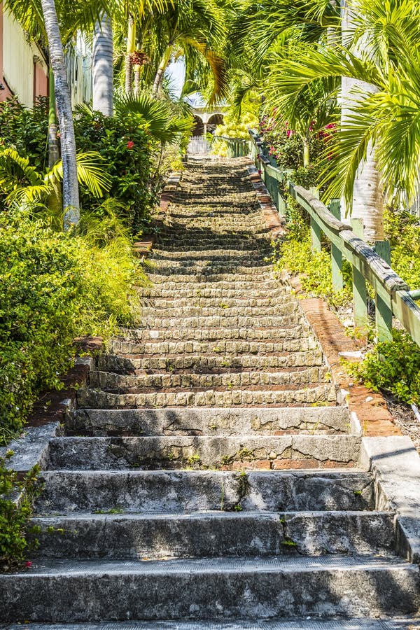 99 Steps St. Thomas, US Virgin Island (USVI) Stock Photo - Image of ...