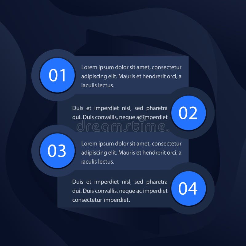 1, 2, 3, 4 Steps, Timeline, Progress Chart, Vector Stock Vector ...