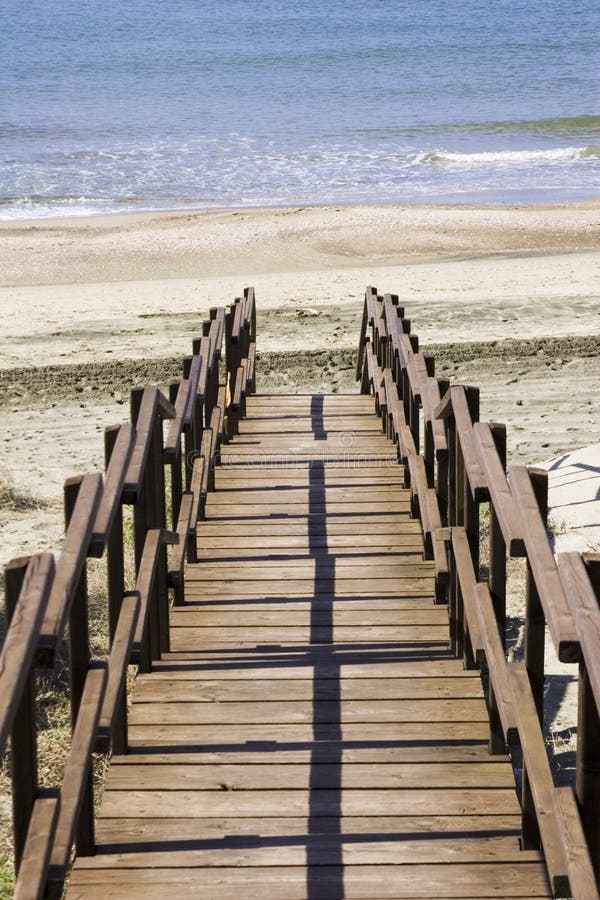 Steps to beach stock photo. Image of sabaudia, shoreline - 4818802