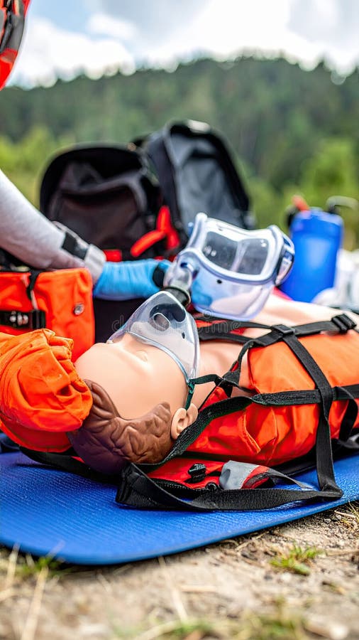 Steps To Check for Breathing in CPR while Using a Training Dummy on the ...