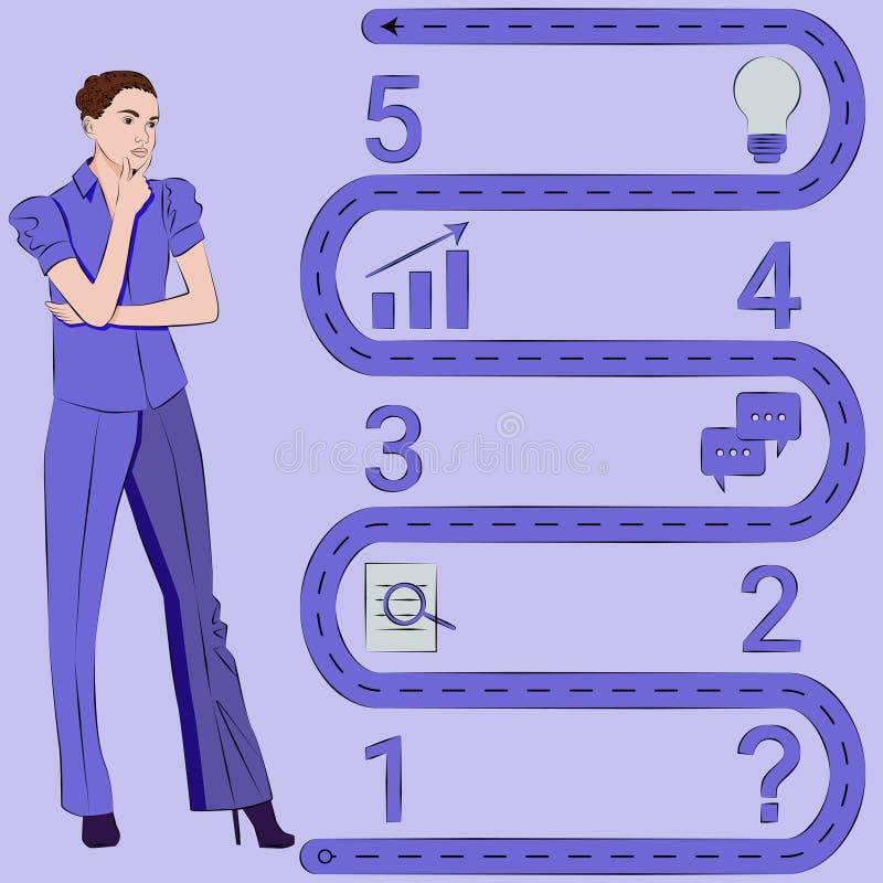 5 Steps To Identify Problems. Business Concept Stock Vector ...