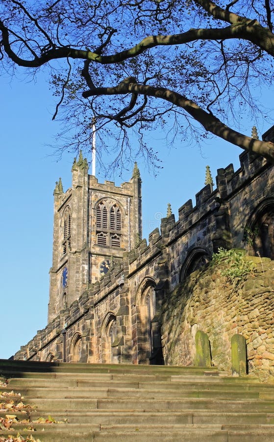 Lancaster Priory - Lancaster - England Stock Photo - Image of church ...