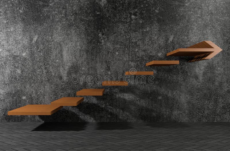 The steps to move forward stock illustration. Illustration of direction ...