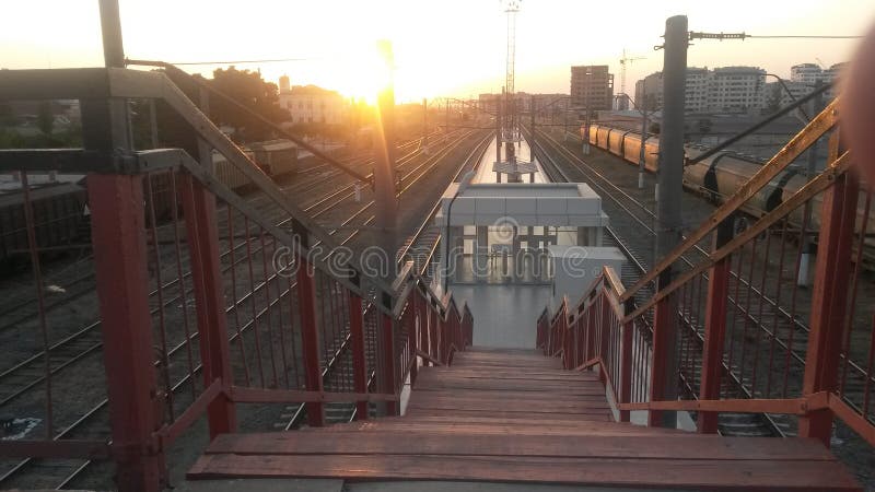 Steps to the platform stock image. Image of entrance - 98129657