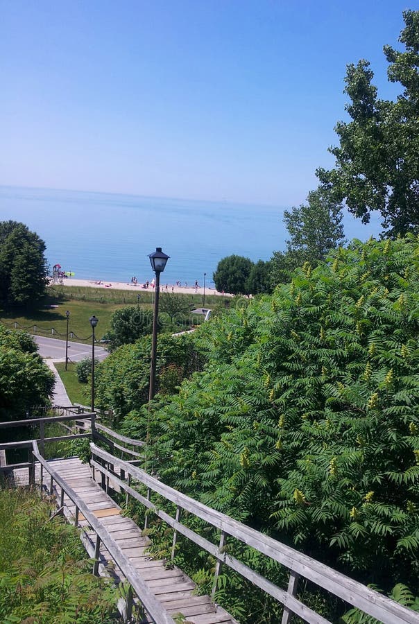 Steps to Rotary Cove Beach editorial photography. Image of canada ...