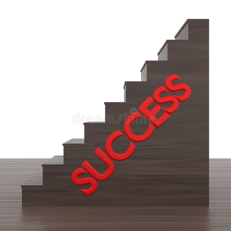 Steps to Success stock illustration. Illustration of achievement - 81654145